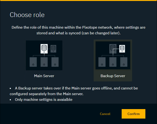 Use Backup Server (failover)